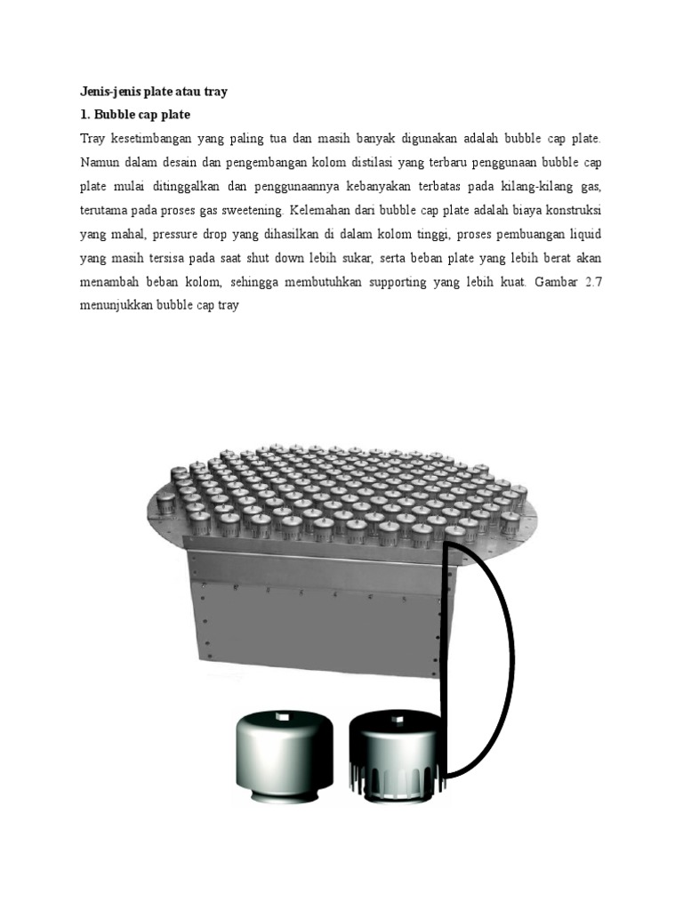Jenis-jenis Tray dalam Distilasi | PDF | Griya & Taman