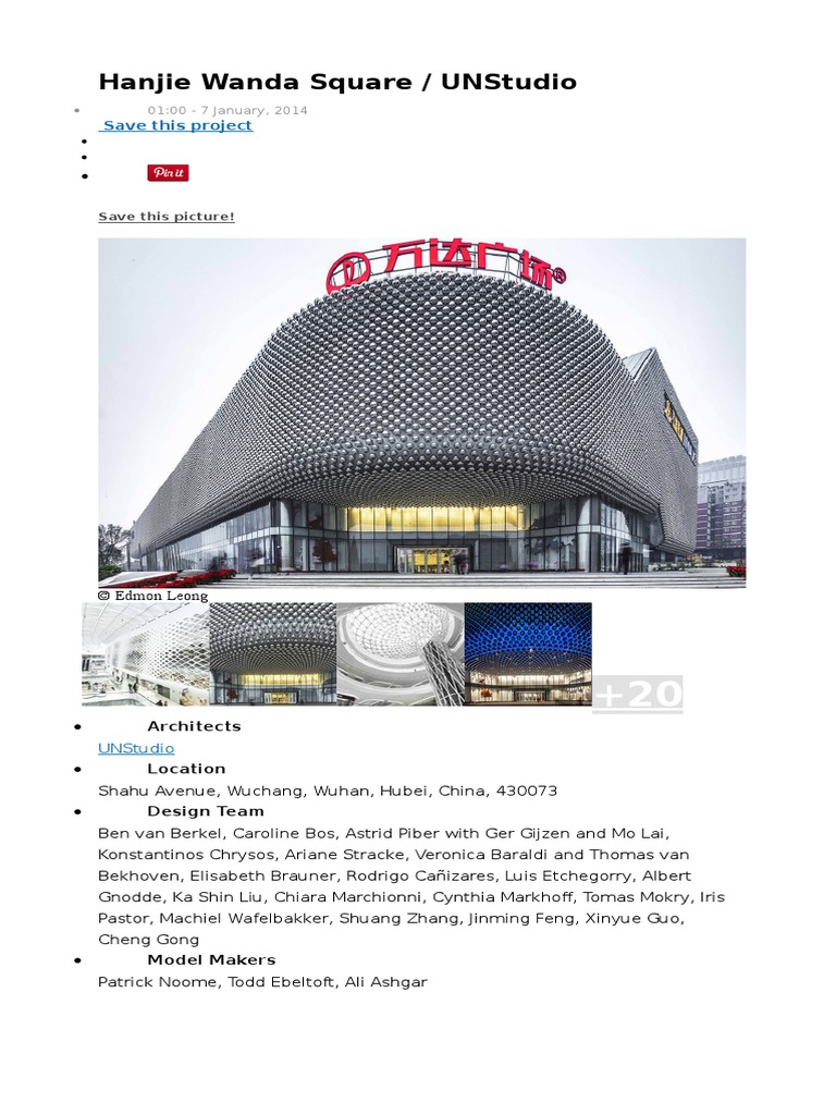 Hanjie Wanda Square | PDF | Lighting | Art Media