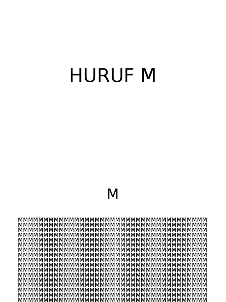 Huruf M | PDF