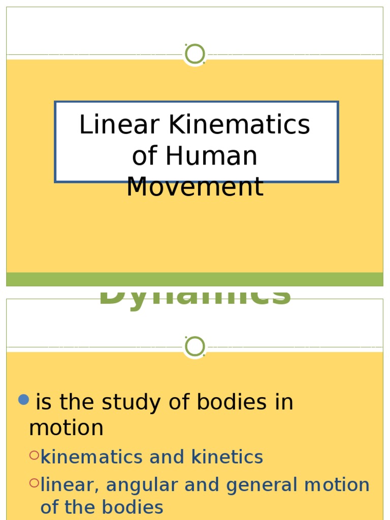 SPE3540 Biomekanik Linear Kinematics | PDF | Rotation Around A Fixed ...