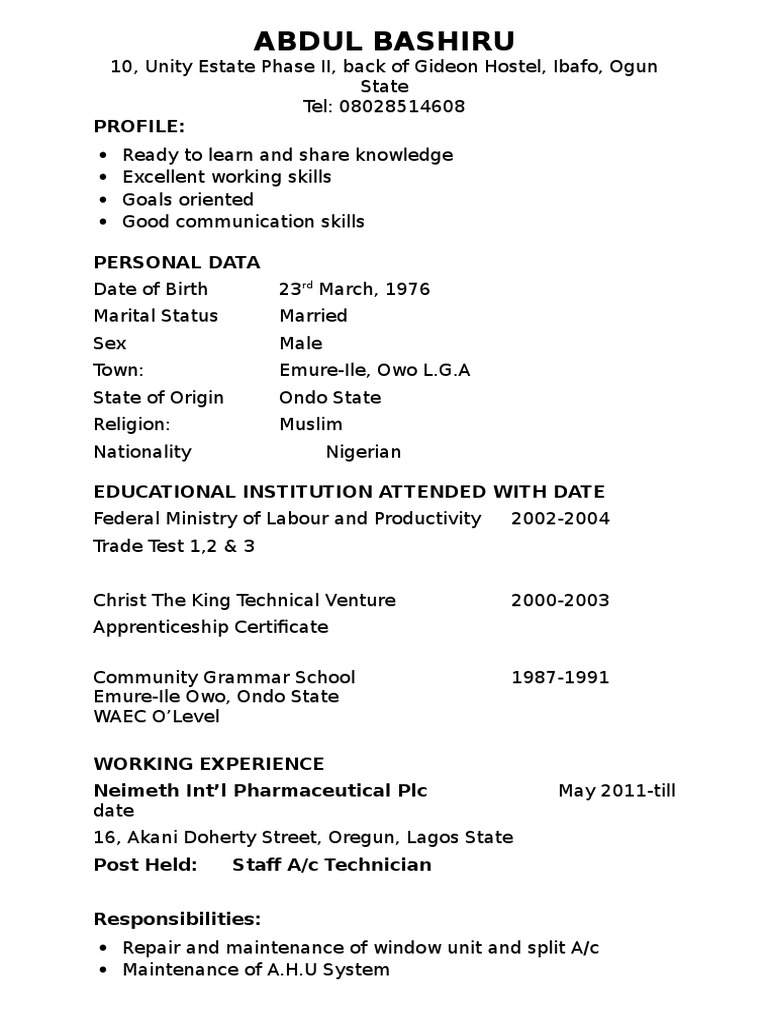 Abdul Bashiru: Profile | PDF | Behavior Modification | Learning