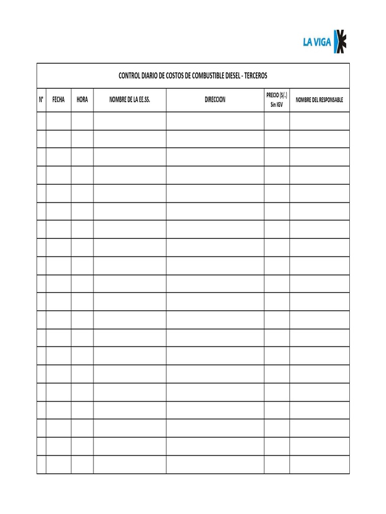 Formato para Control de Precintos | PDF