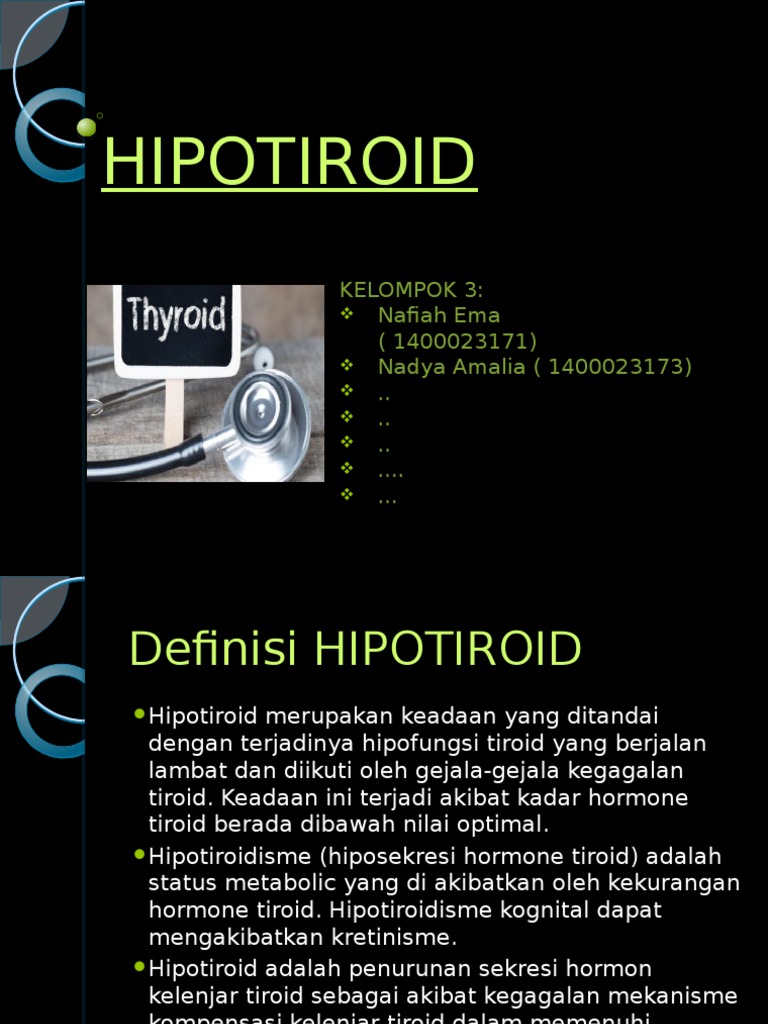 Memahami Hipotiroid: Penyebab dan Gejala | PDF | Pengembangan Diri ...