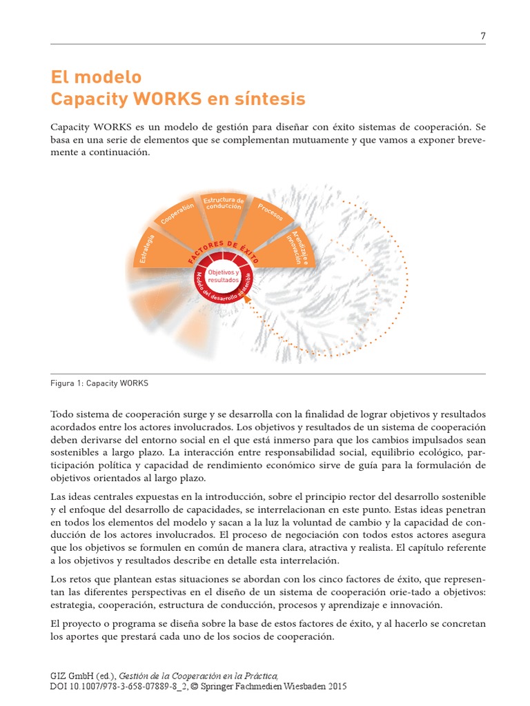 Capacity WORKS Síntesis Del Modelo de Gestion GTZ | PDF | Cooperación ...