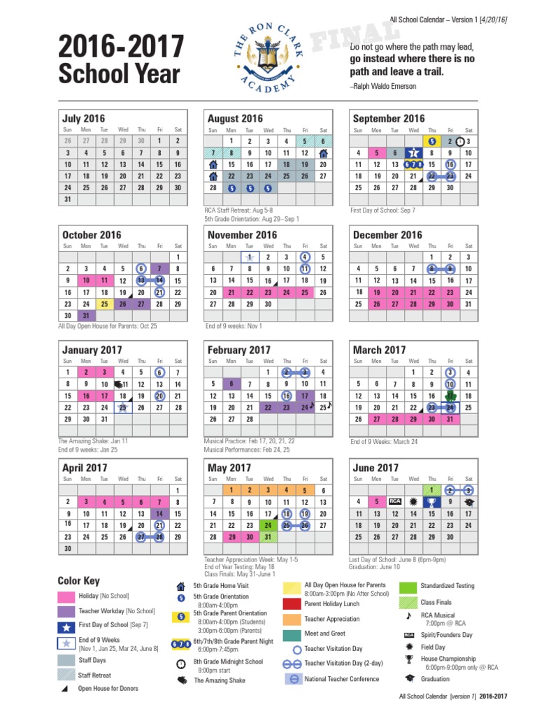 School Year: August 2016 September 2016 July 2016 | PDF