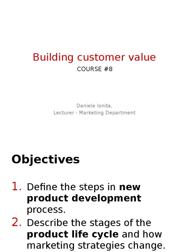 Building Customer Value: Course #8 | PDF | Brand | Profit (Accounting)