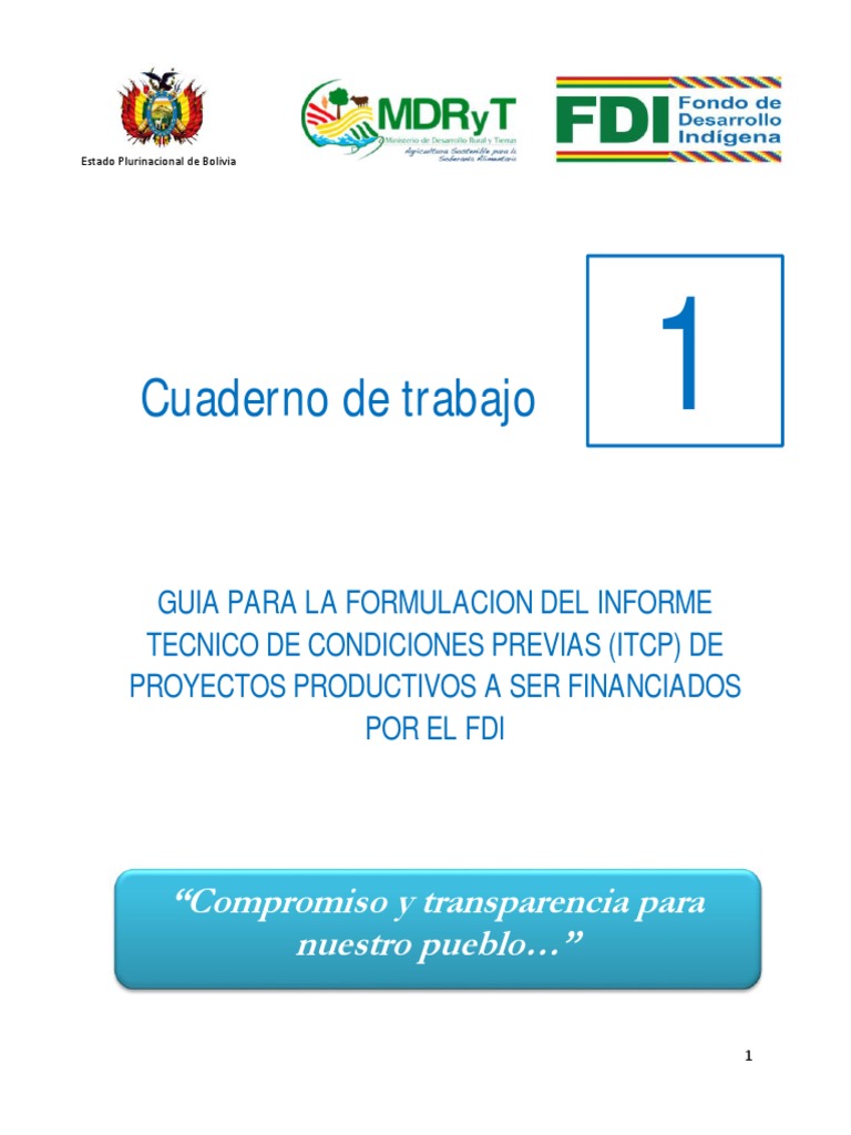 1 Guia Itcp Proyectos Productivos | PDF | Degradación ambiental | Riesgo