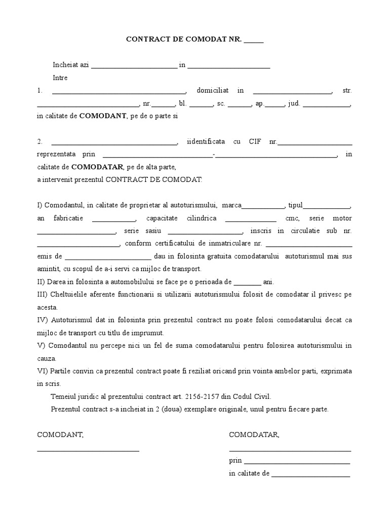 Comodat