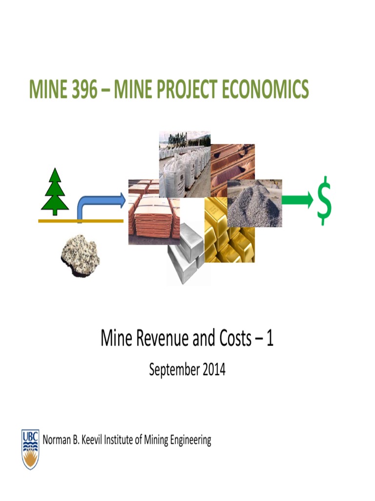 3 Mine Revenue and Costs - 1 | PDF | Mining | Gold