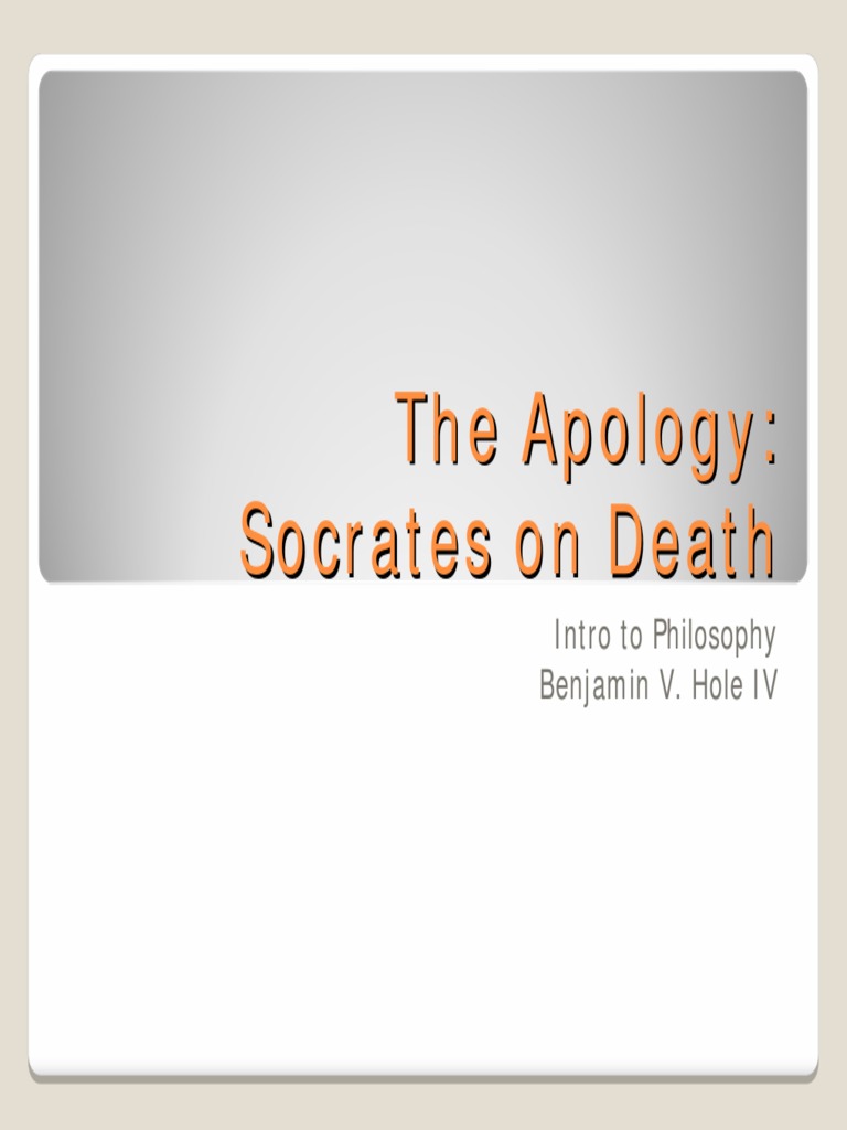 The Apology: Socrates On Death | PDF