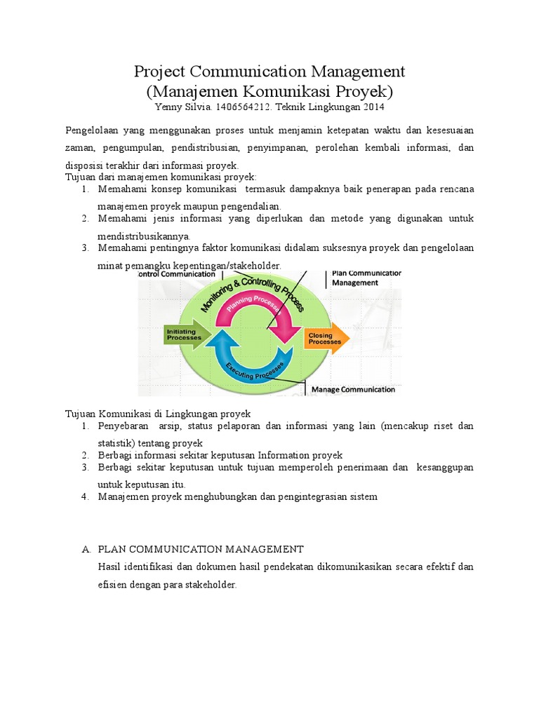 Project Communication Management | PDF | Bisnis | Seni