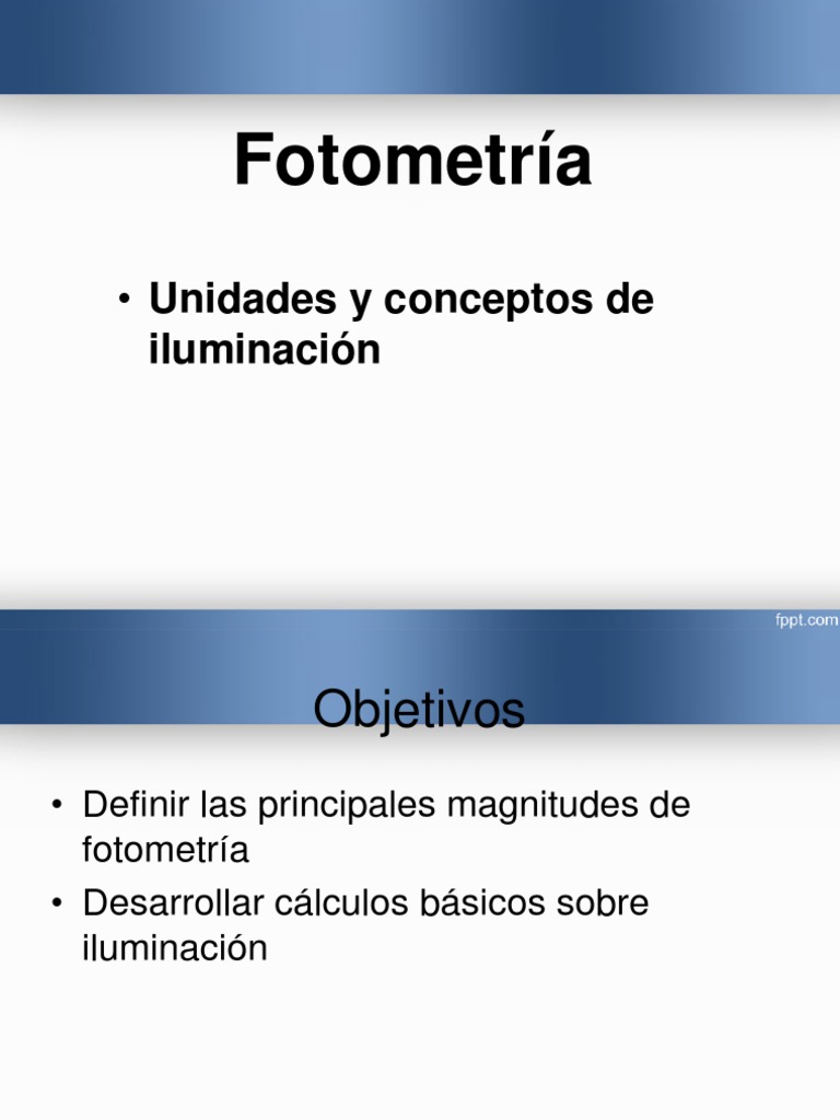 Fotometría | PDF | Encendiendo | Filosofía natural