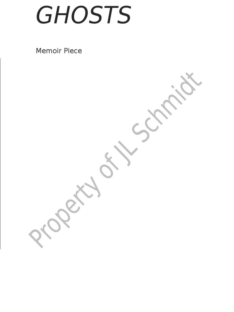 Ghosts | PDF | Ambulance | Medicine