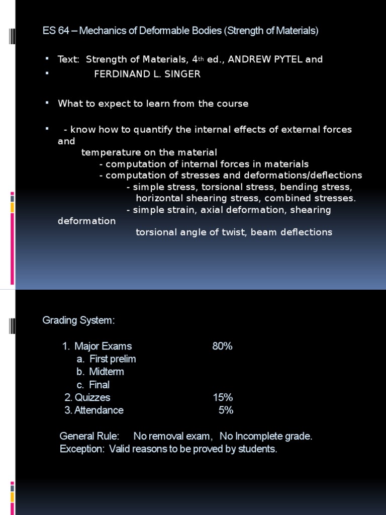 Simple Stress | PDF | Stress (Mechanics) | Strength Of Materials
