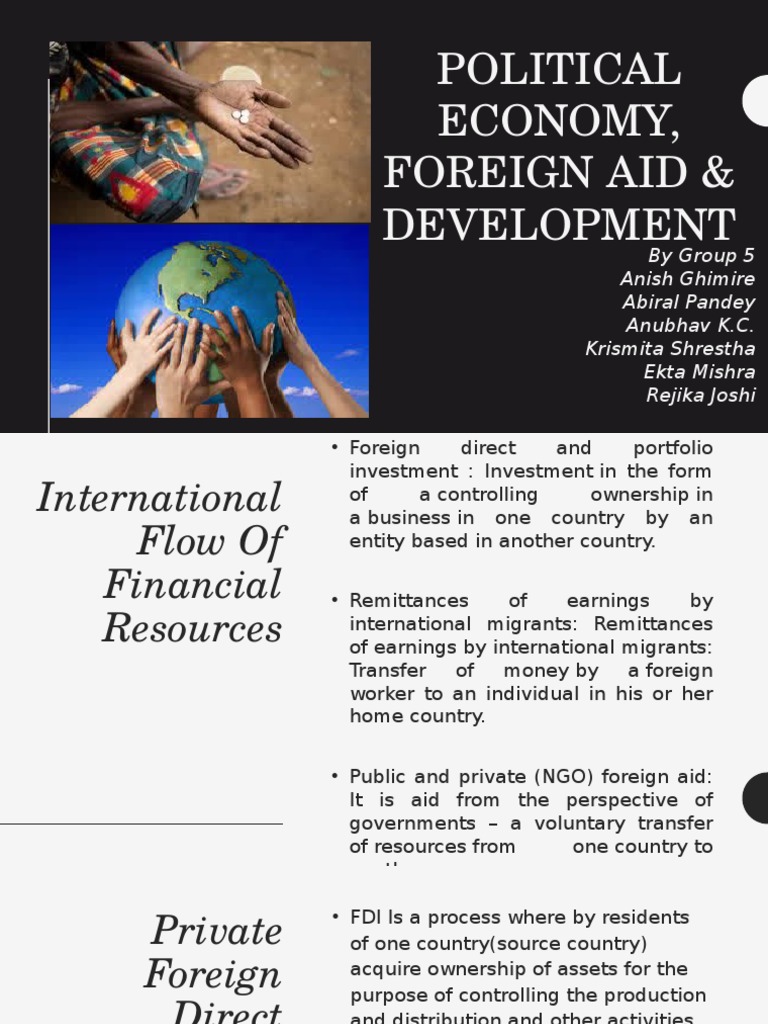 Political Economy, Foreign Aid & Development | PDF | Aids | Official ...