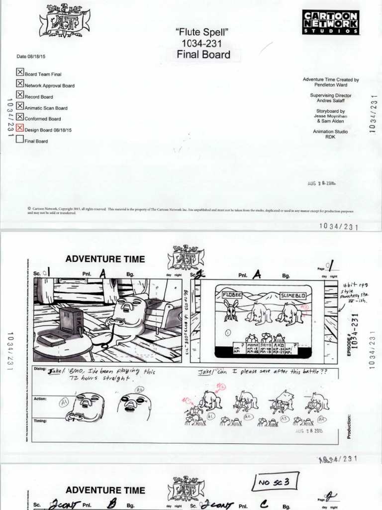 AT 231 Flute Spell - Final Storyboard | PDF