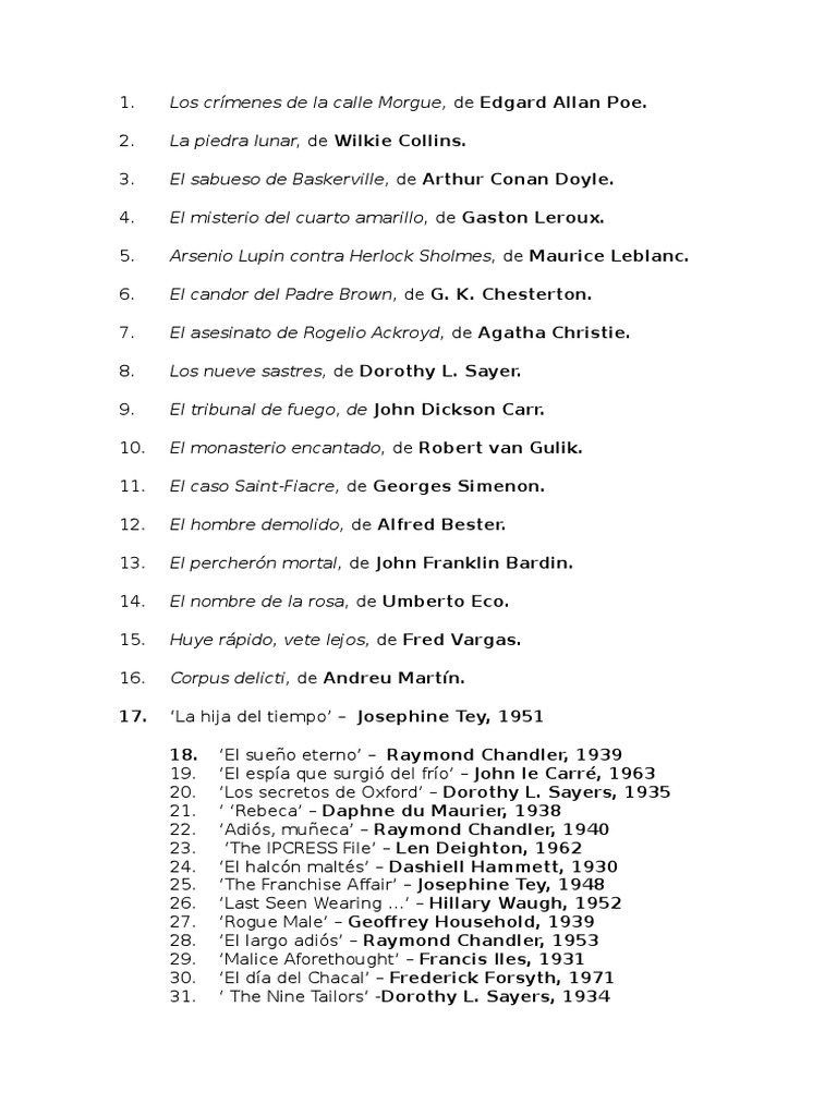 Novela Policiaca Pdf Novelistas Ingleses Premios De Misterio Y