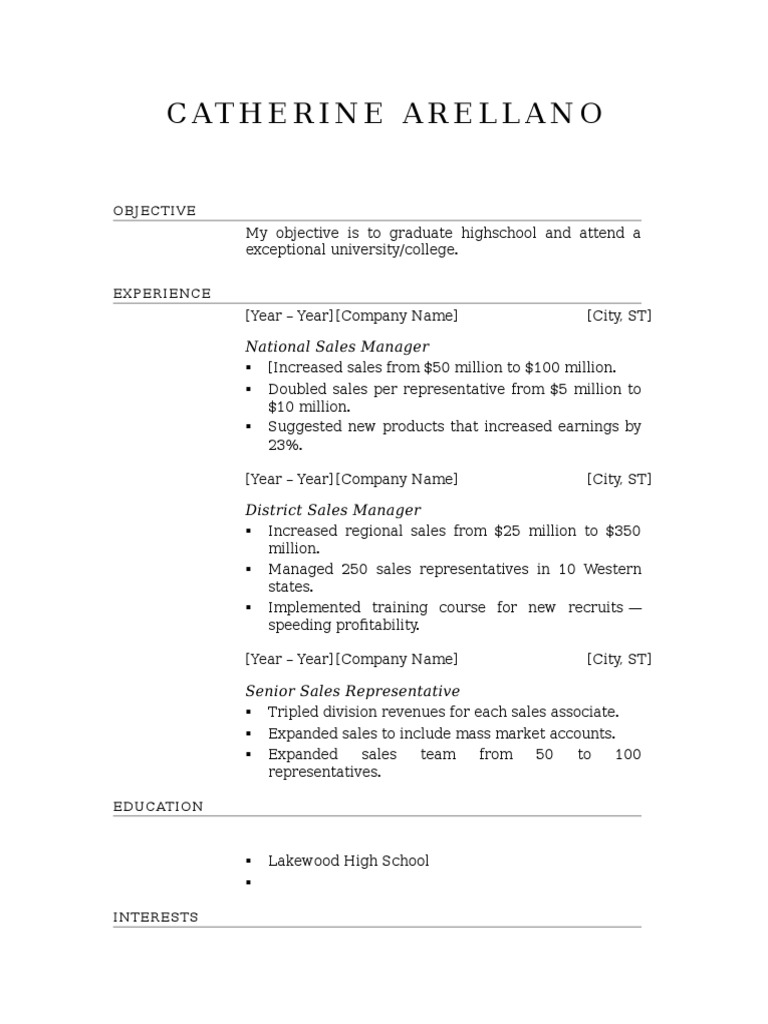 Catherine Arellano Resume | PDF