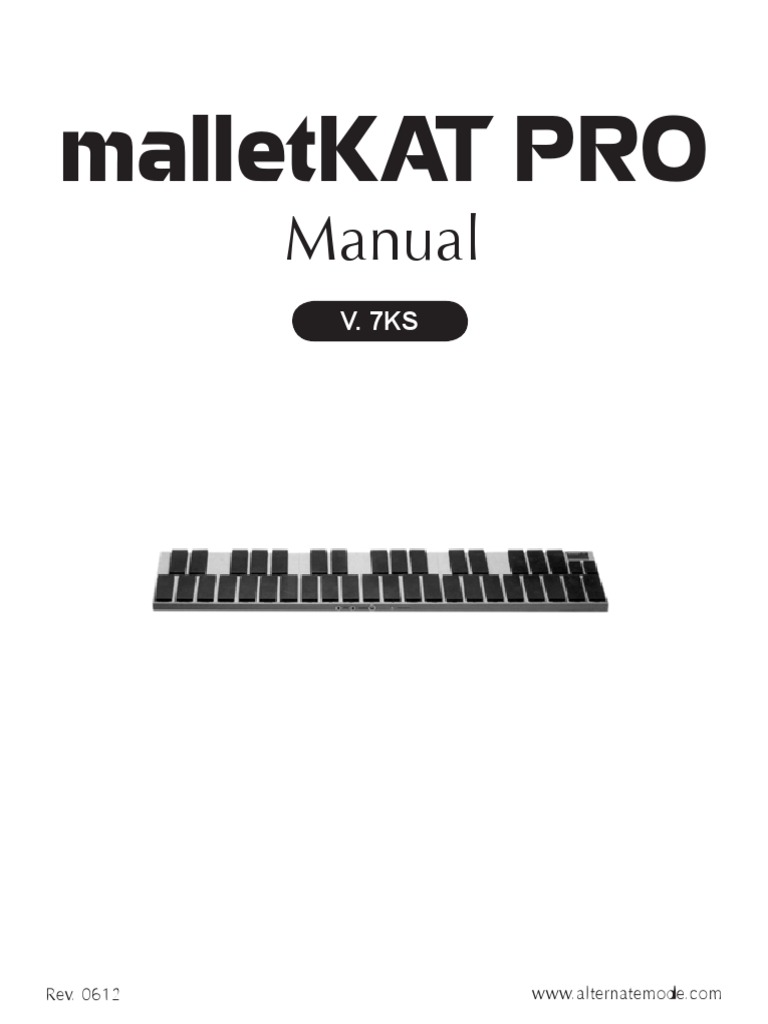 MalletKAT Manual 0612 | PDF | Synthesizer | Music Technology