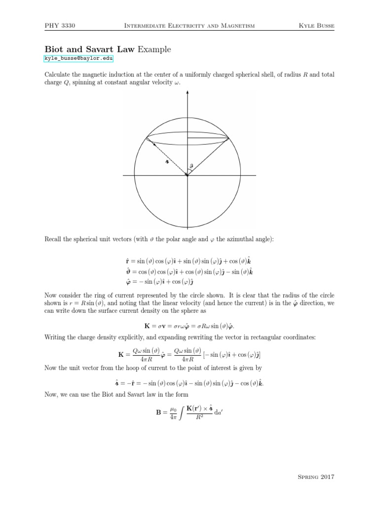 Spinning Sphere | Sphere | Radius