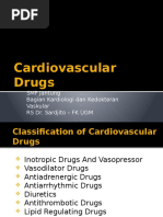Cardiovascular Drugs Classification List | PDF | Drugs | Pharmacology