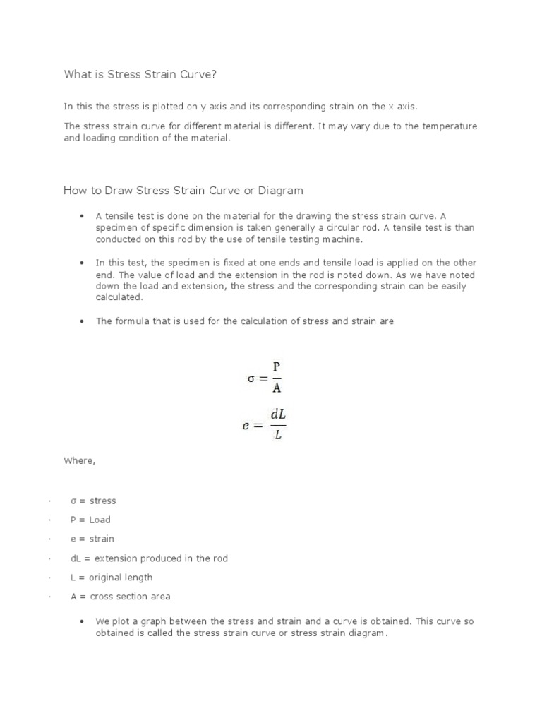 What Is Stress Strain Curve? | PDF | Deformation (Engineering) | Yield (Engineering)