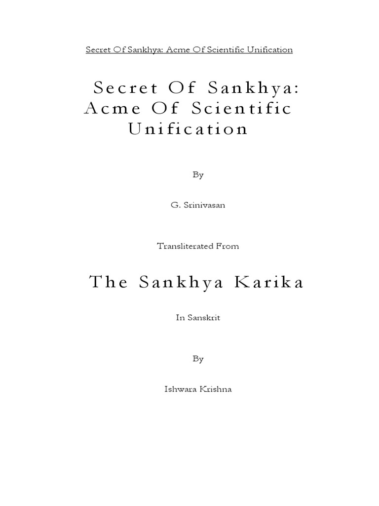 Sankhya Part1 Pdf Redshift Time