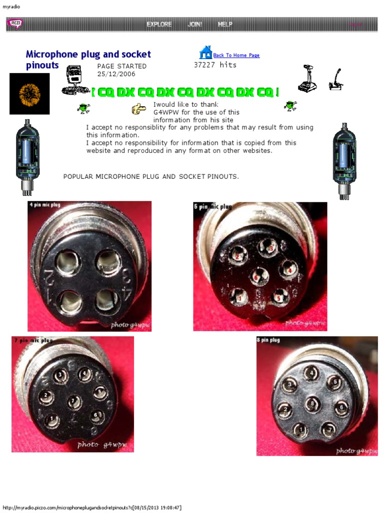 Icom Mic Pinouts PDF | PDF