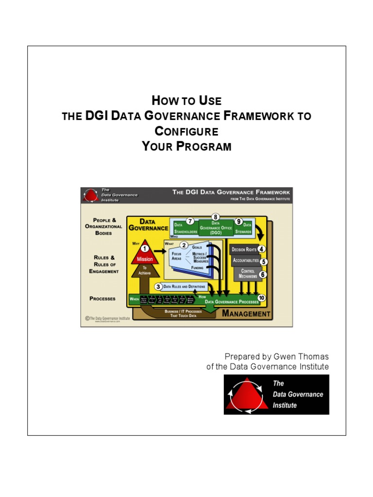 WP How To Use The Dgi Data Governance Framework | PDF | Governance ...