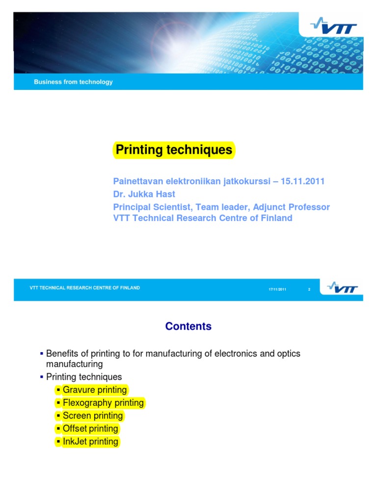 Printing Techniques | PDF | Printing | Communication Design