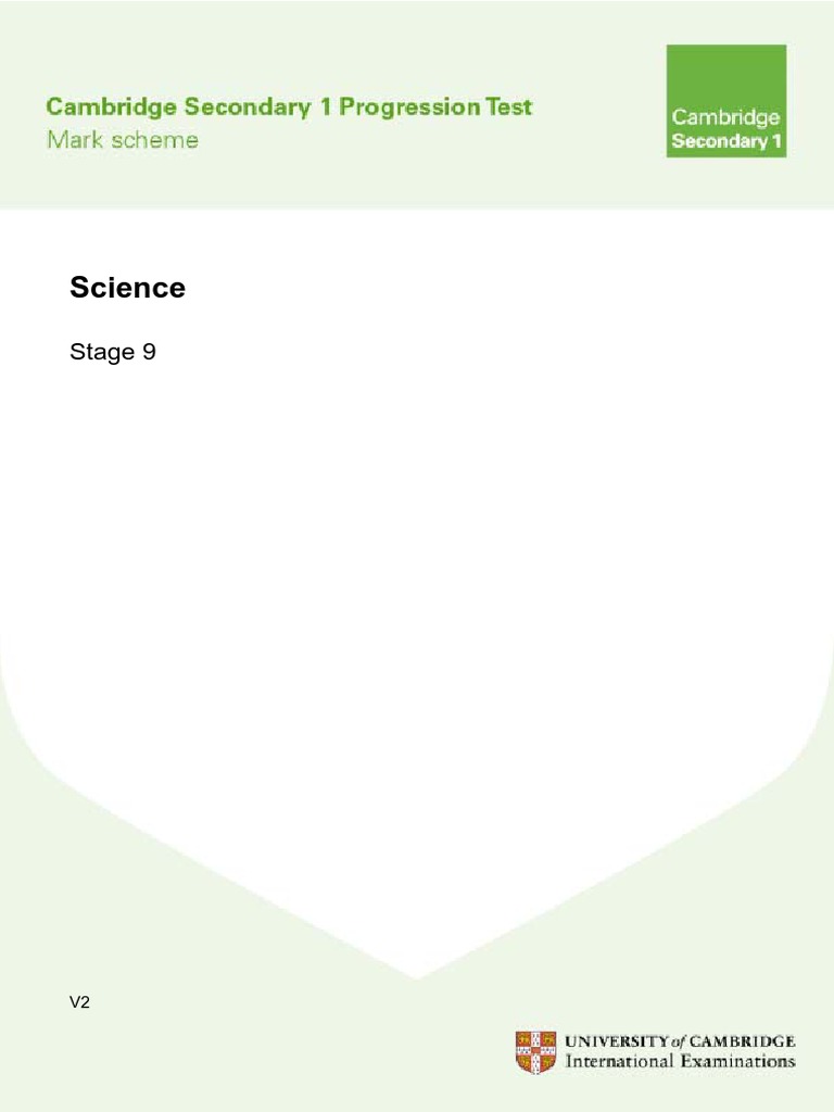 Secondary Progression Test - Stage 9 Science MS PDF | PDF | Reactivity ...