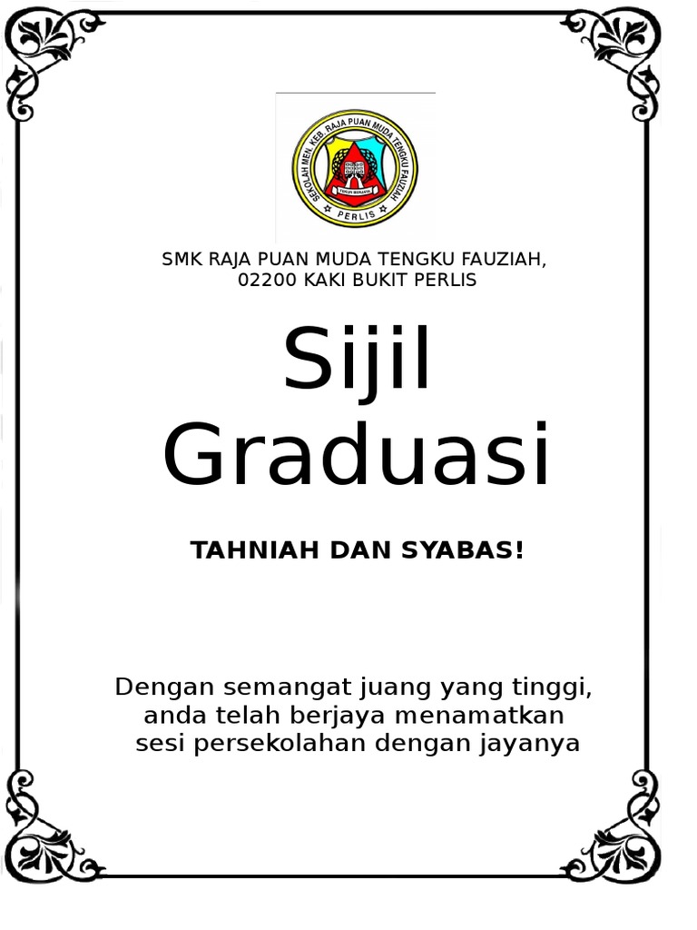 Sijil Graduasi 2015 | PDF