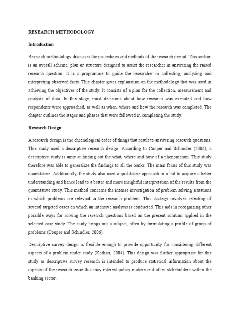 Research Methodology | PDF | Sampling (Statistics) | Survey Methodology