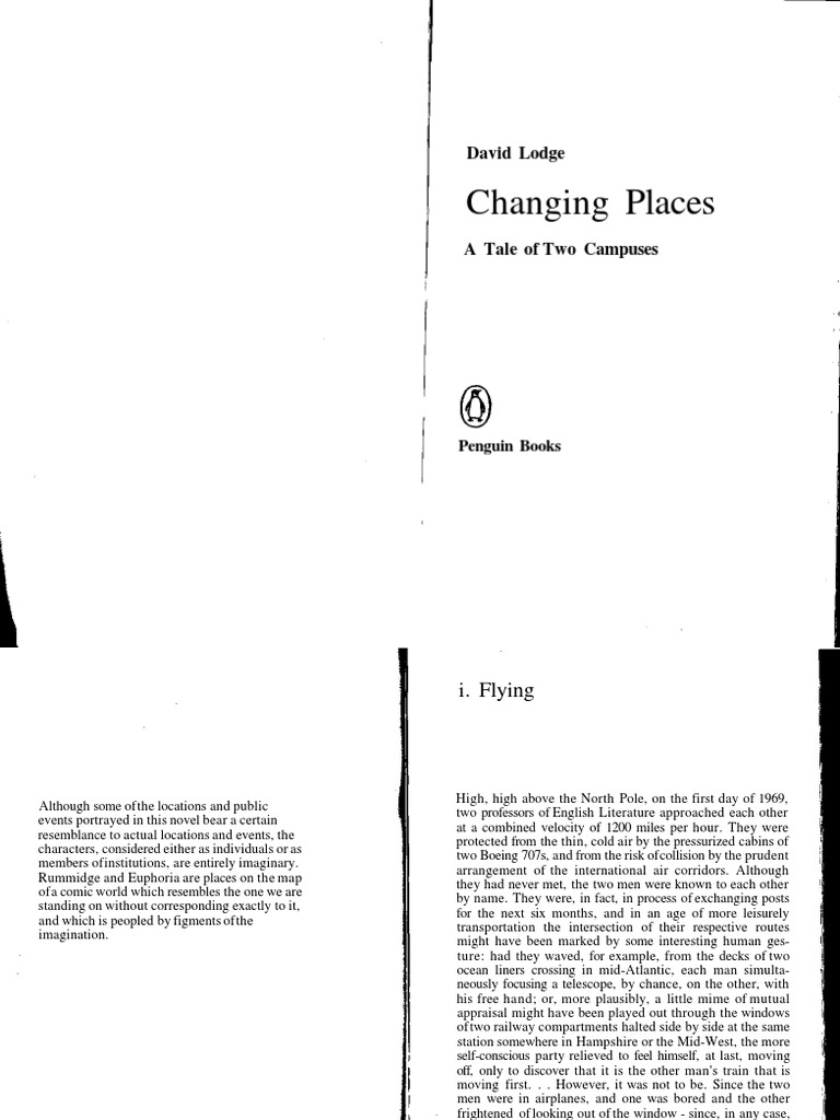 Changing Places David Lodge PDF | PDF | Airplane