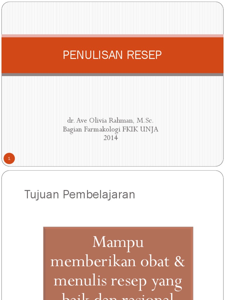 Penulisan Resep PDF | PDF | Pengembangan Diri | Kesehatan Holistik