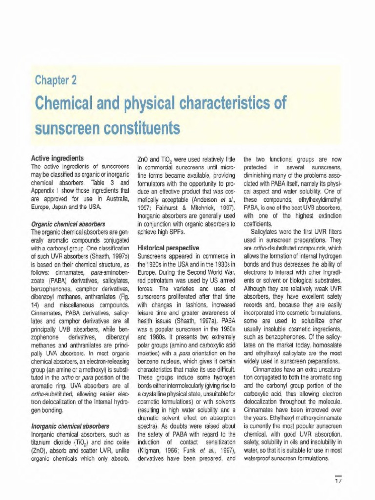 Handbook5 Sunscreens 2 | PDF | Sunscreen | Ultraviolet