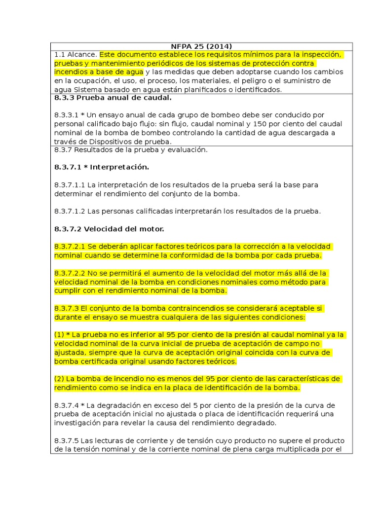 Nfpa 25 | PDF | Bomba | Agua