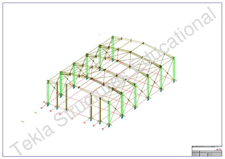 Tekla Structures 3D model project drawing | PDF