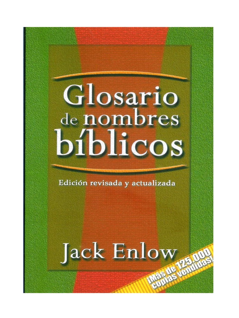 Glosario de Nombres Biblicos-Jack Enlow PDF | PDF | Biblia | Lenguaje ...