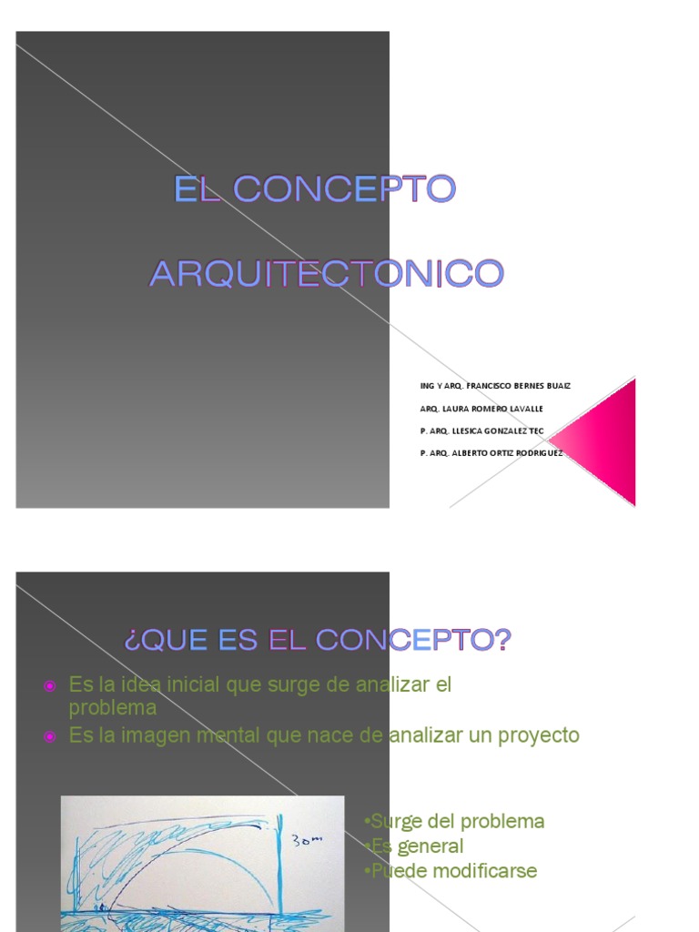 03 El Concepto Arquitectonico PDF | PDF | Diseño