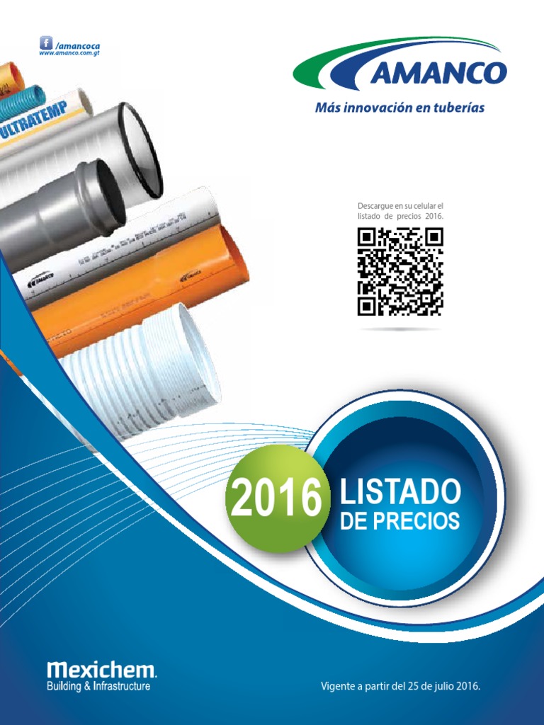 Amanco Listado de Precios