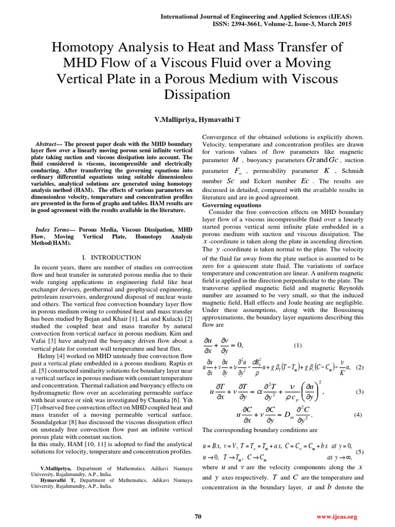 IJEAS0203033 | PDF | Boundary Layer | Fluid Dynamics