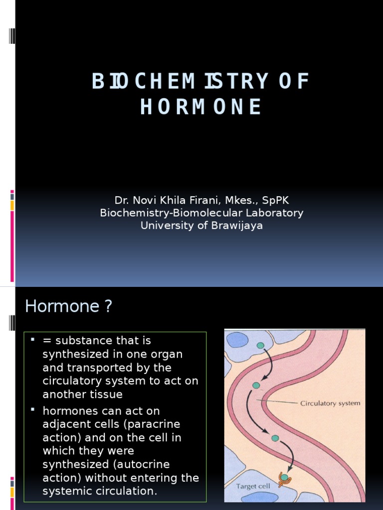 Biochemistry of Hormone | PDF | Thyroid | Hormone
