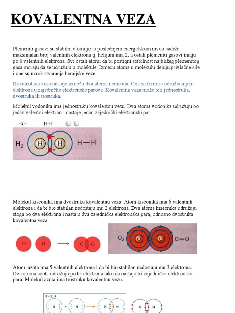 Kovalentna Veza | PDF