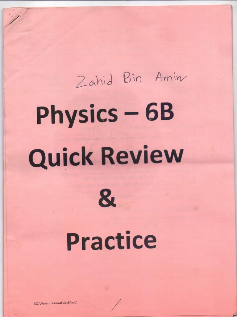 Physics Unit 6B Revision Guide | PDF