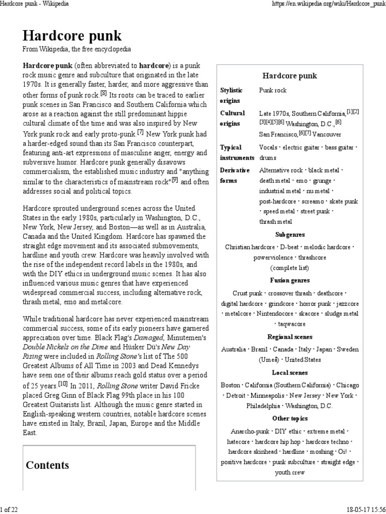 Hardcore Punk | PDF | Hardcore Punk | Punk Rock