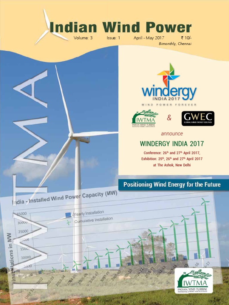Indian Wind Power Magazine April - May 2017 | PDF | Cargo | Wind Power