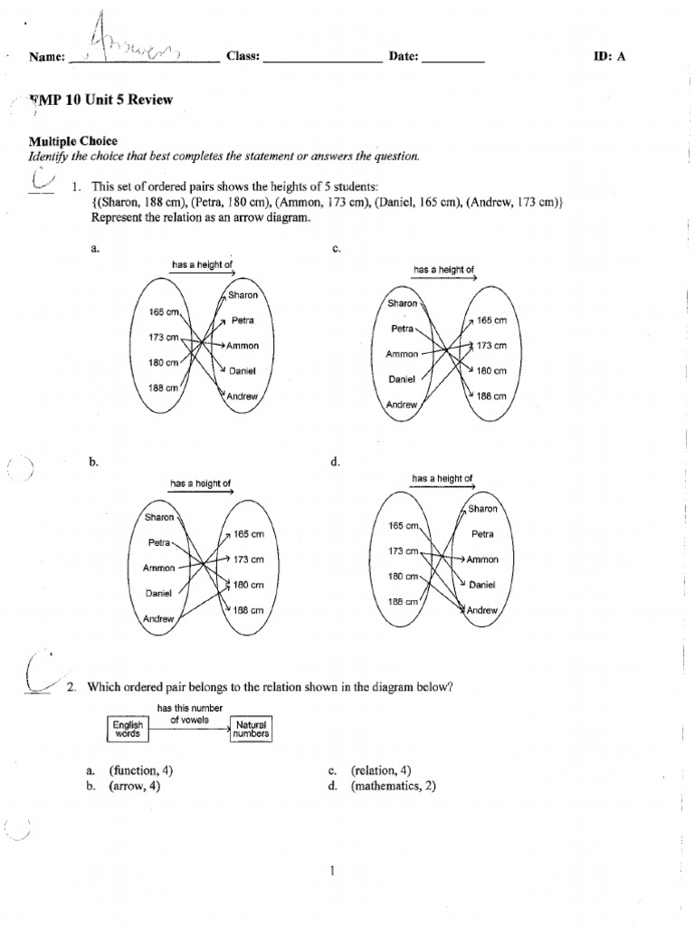 Answer Key Test For Practices | PDF