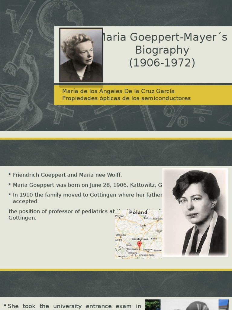 Maria Goeppert-Mayer S | PDF
