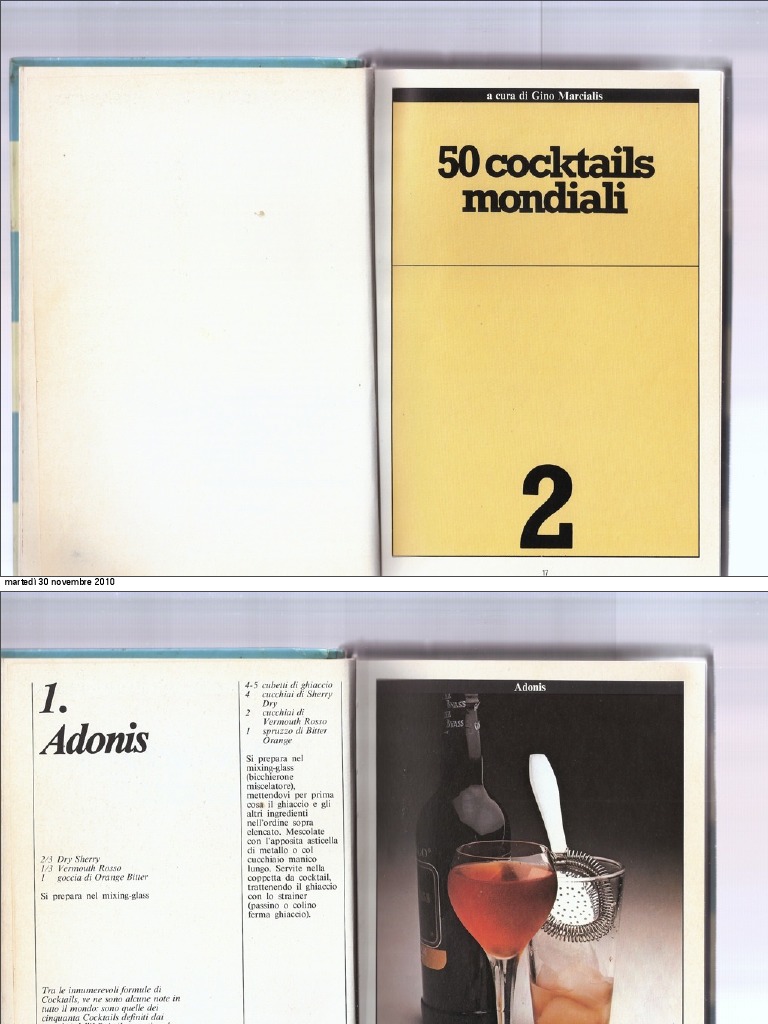 IBA International Cocktail Book 1961 PDF | PDF